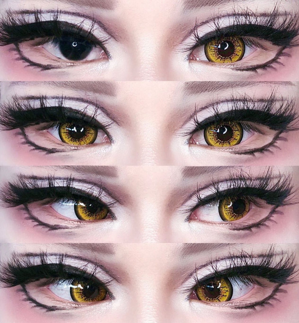 Cosplay Vivid Yellow Cosplay Lenses – Golden Yellow, Prescription Available