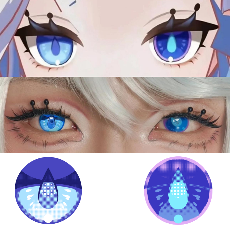 Genshin Impact Furina Color Cosplay Contacts