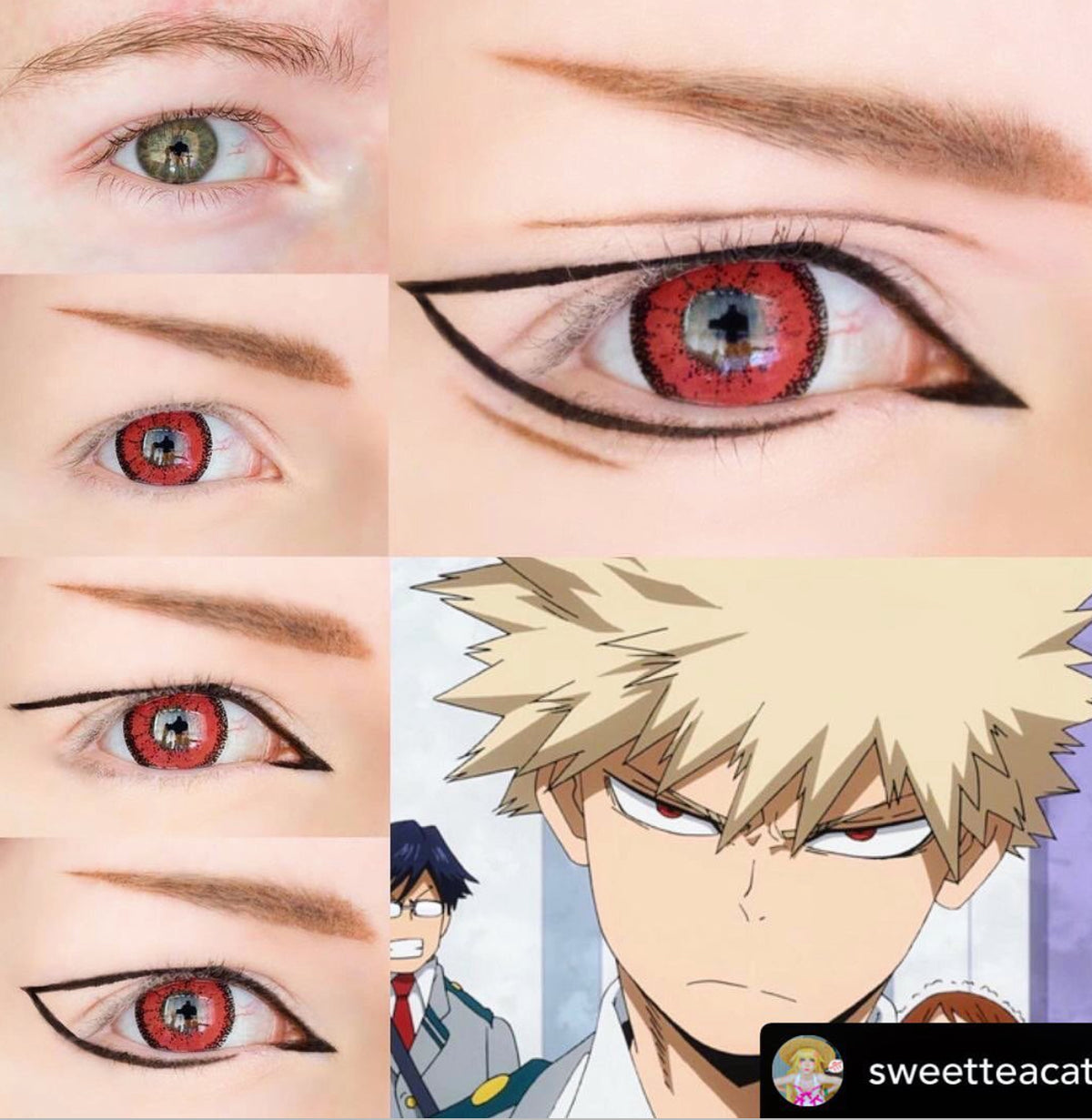 Vivid Brilliant Red Contacts – Bold Red Cosplay Eye Lenses