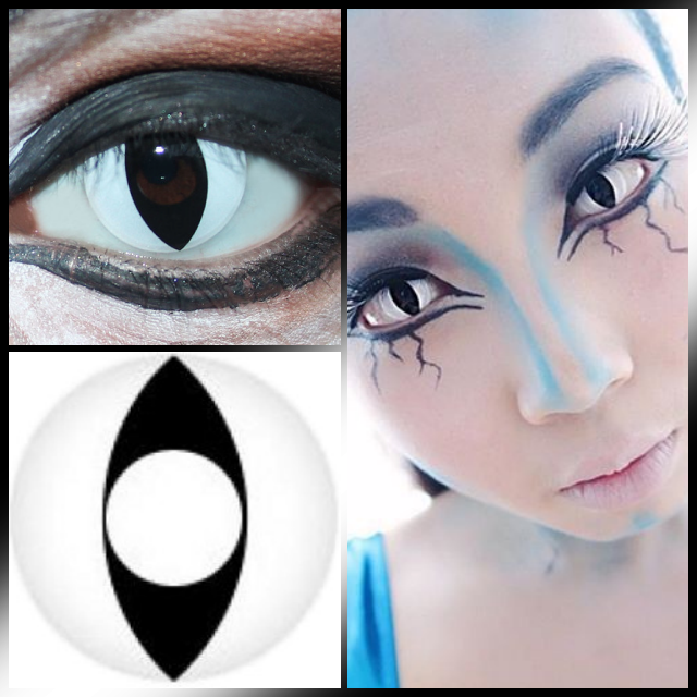 Viper Eyes Snake Contacts – Black & White Reptile Lenses for Halloween